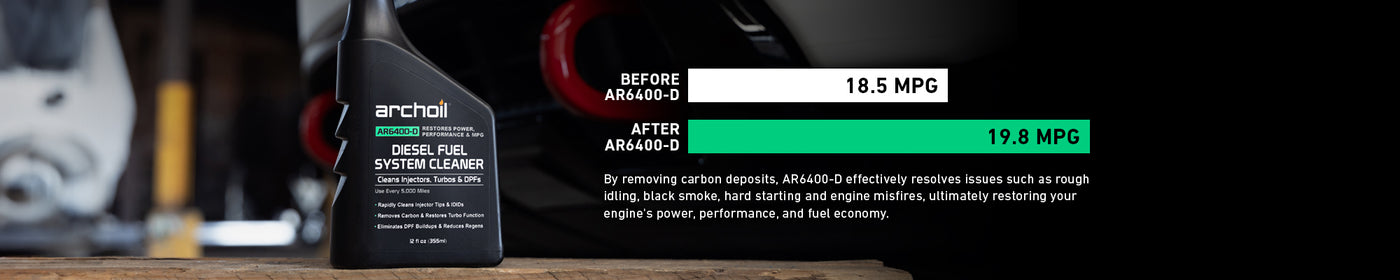 AR6400-D Diesel Fuel System Cleaner | Deep Clean Your Diesel | Archoil